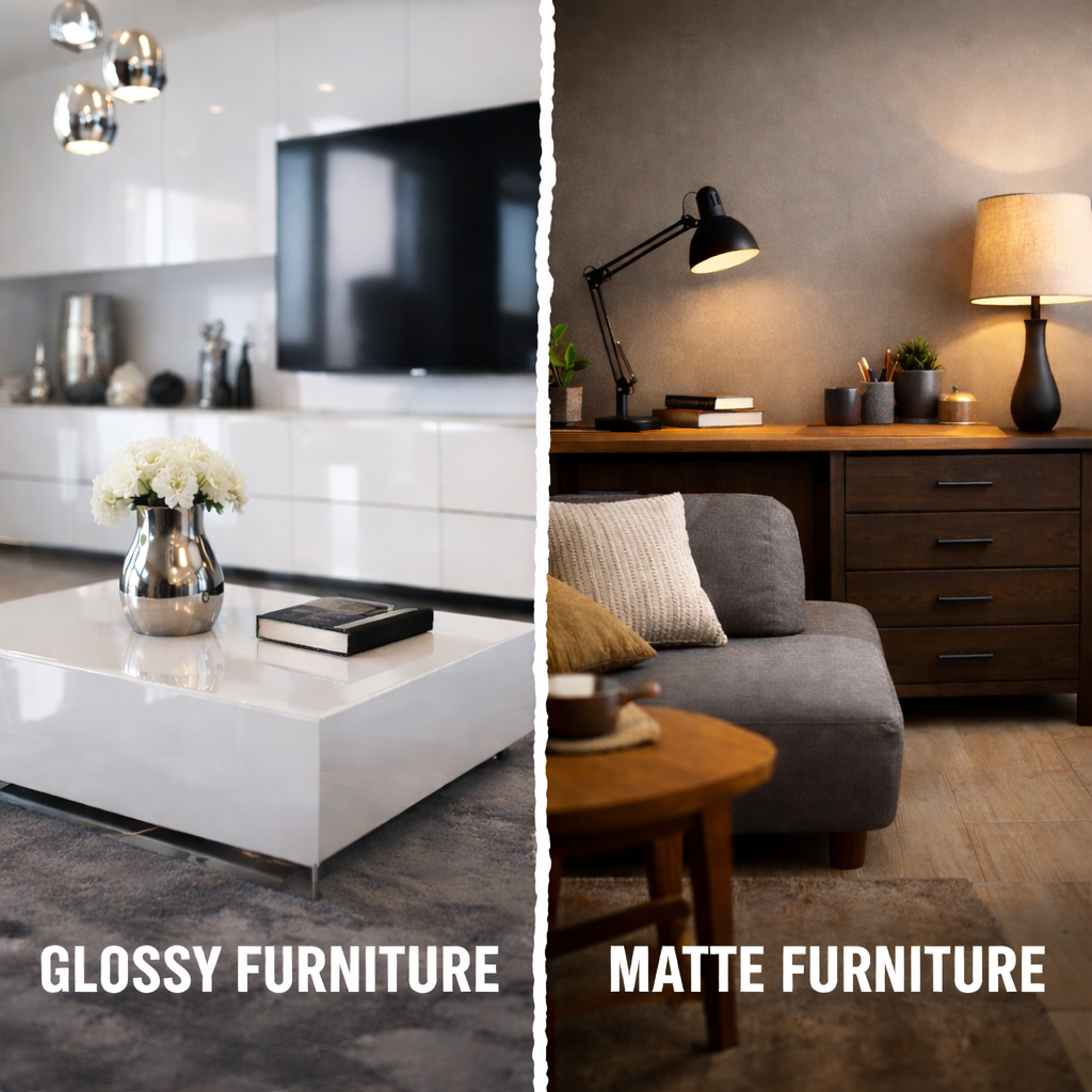 Glossy vs. Matte Furniture: What’s More Practical for Homes? – Heera Moti